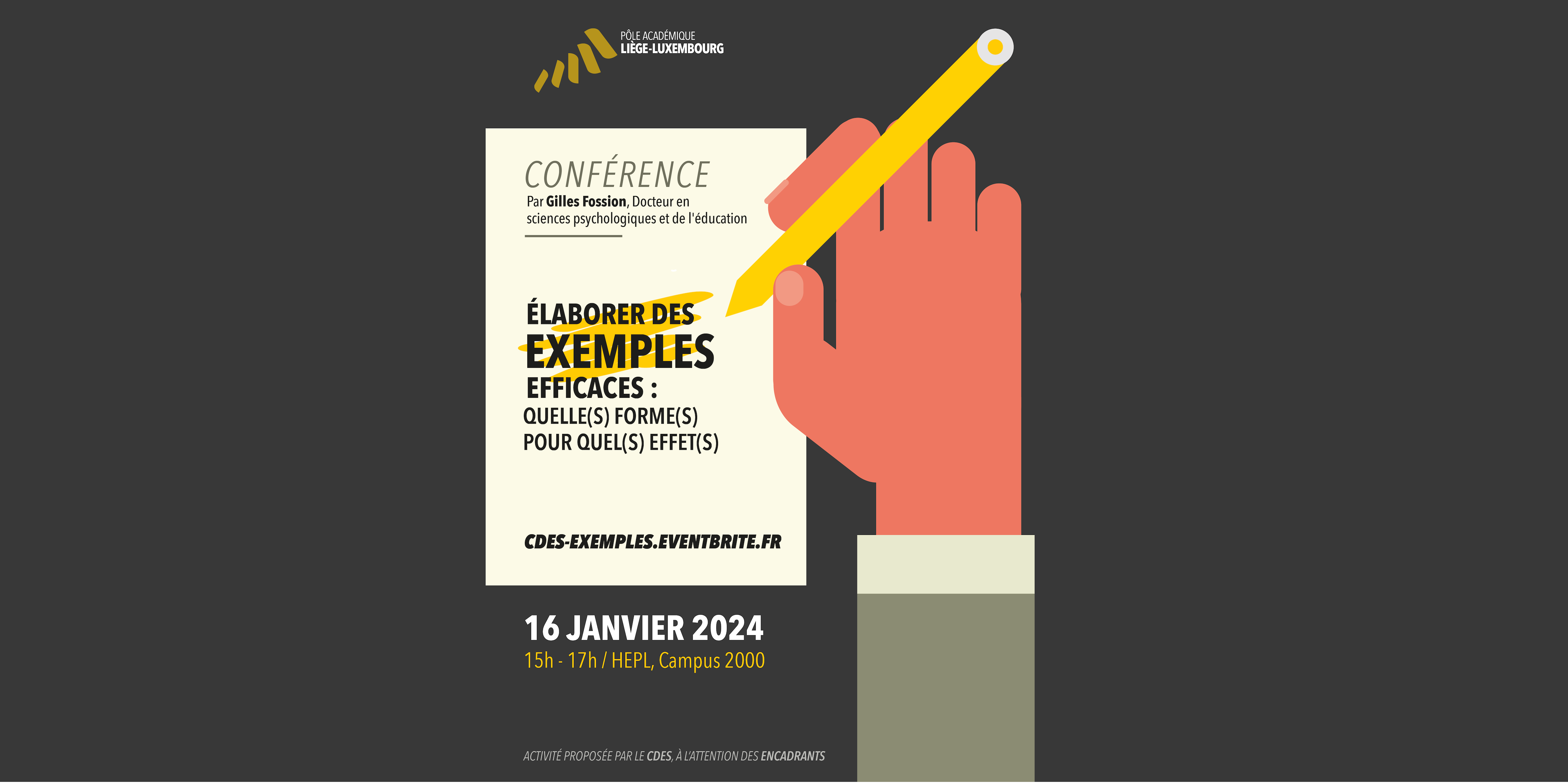 Conférence du CDES : Élaborer des exemples efficaces : quelle(s) forme ...